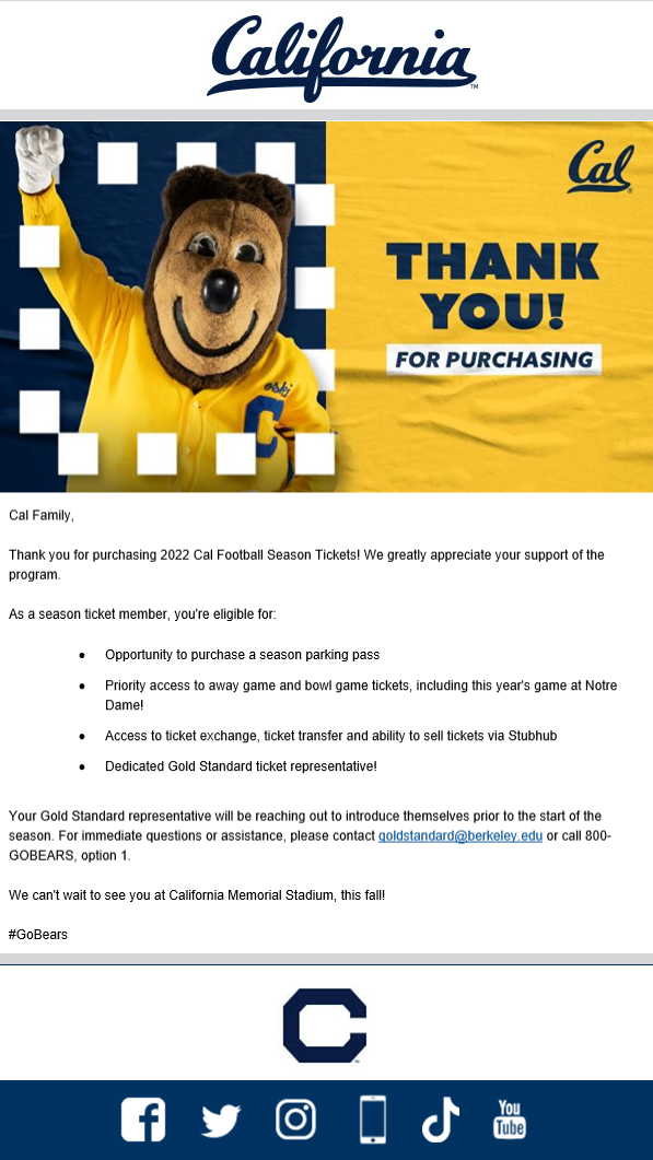 Thank You Campaign Email Examples Thank You Campaign Email Examples